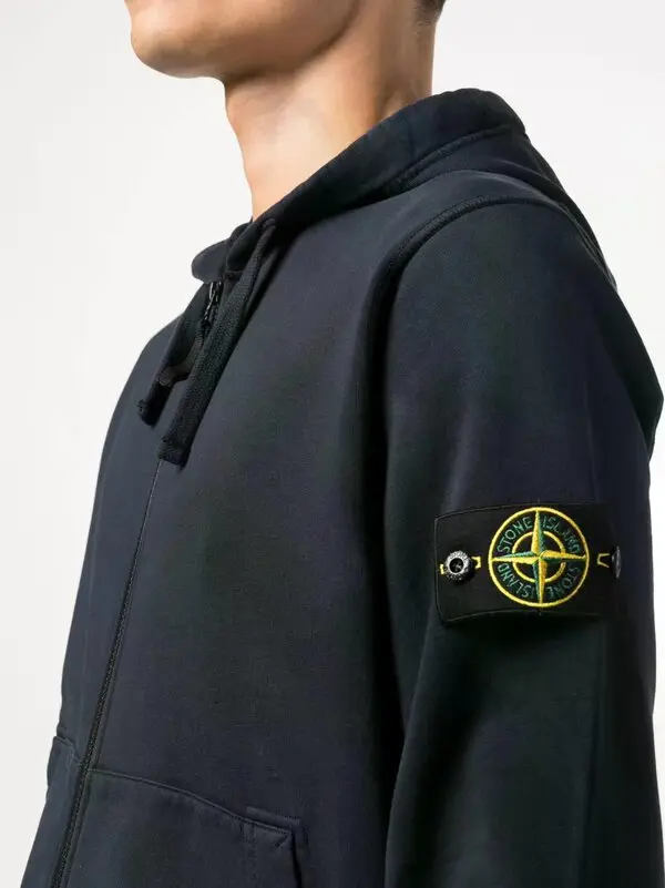 Stone Island Logo-patch Drawstring Hoodie