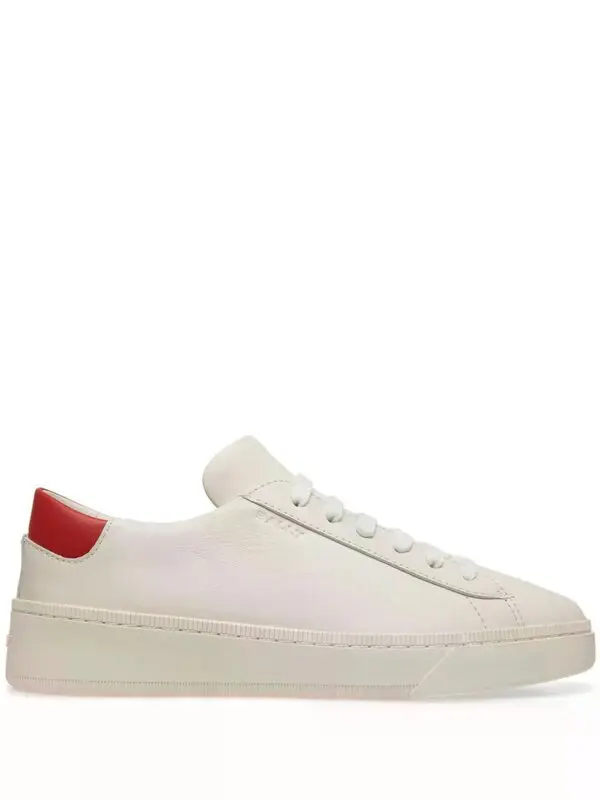 Bally Embossed Logo Leather Sneakers