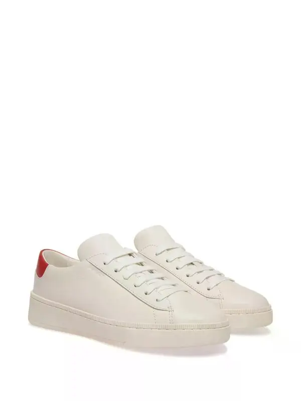 Bally Embossed Logo Leather Sneakers