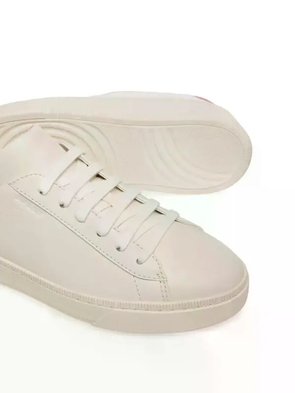Bally Embossed Logo Leather Sneakers