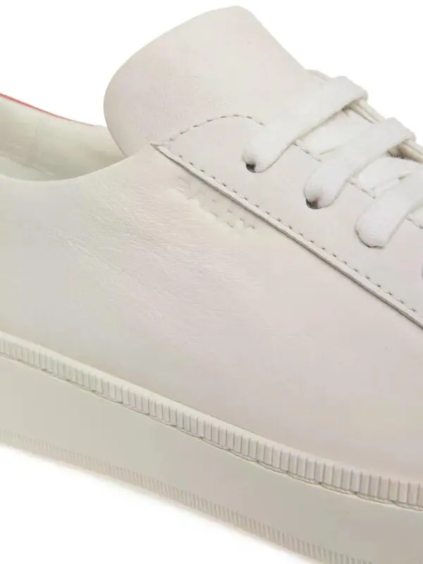 Bally Embossed Logo Leather Sneakers