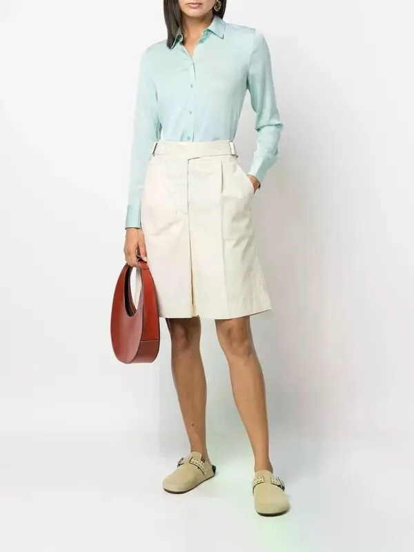 Vince Stretch-silk Classic Collar Shirt