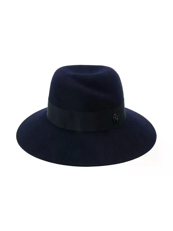 MAISON MICHEL Virginie Wide-brim Hat - Blue