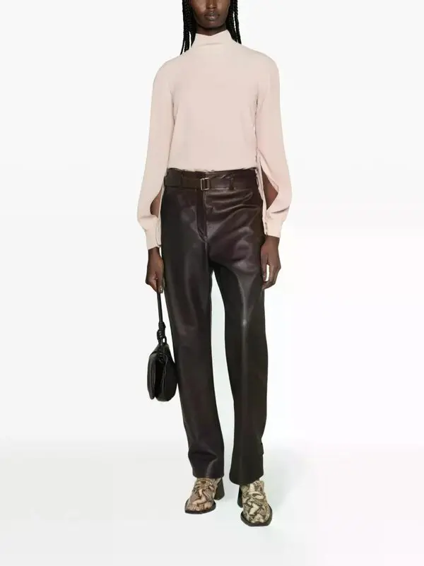 N°21 Puff-sleeved Crepe Blouse