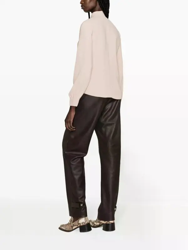 N°21 Puff-sleeved Crepe Blouse
