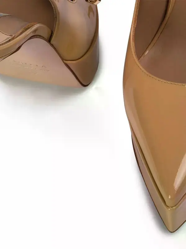 LE SILLA Uma Platform Slingback Pumps - Neutrals
