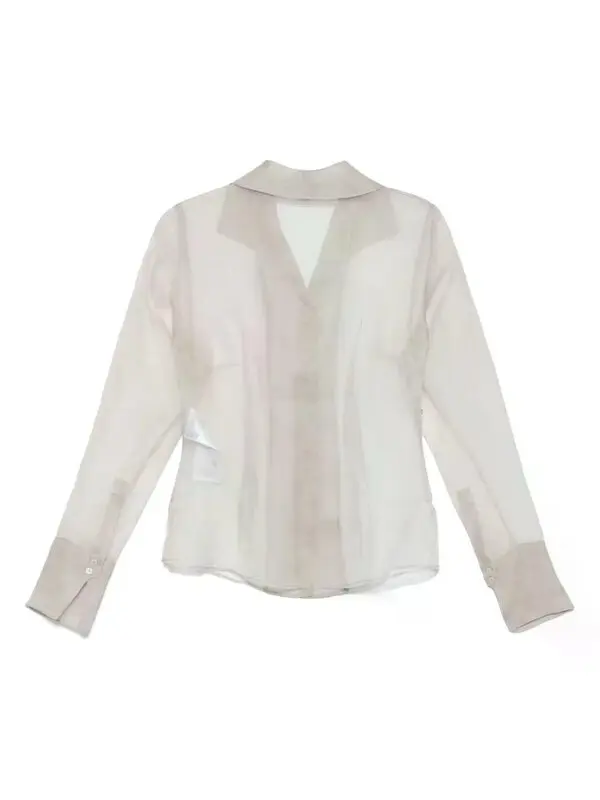 Remain Birger Christensen Organza Shirt With Cutaway Collar