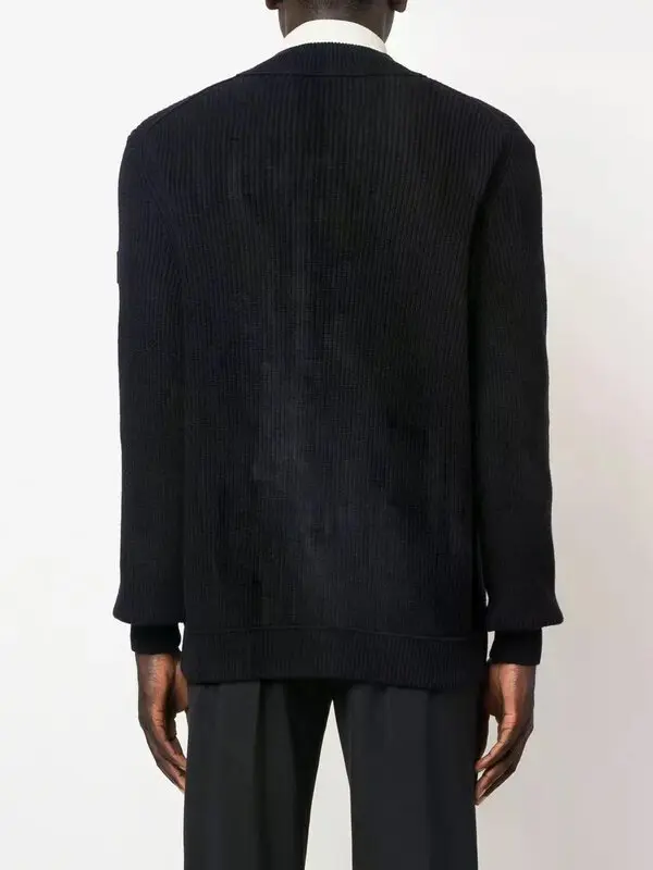 BOSS Zipped-up Knit Cardigan