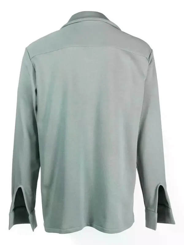 STYLAND Open-front Cotton Shirt Jacket
