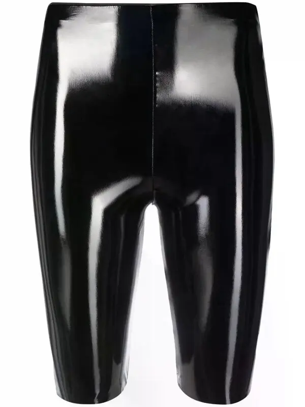 Alchemy Fashions X Lia Aram Glossy Cycling Shorts - Black