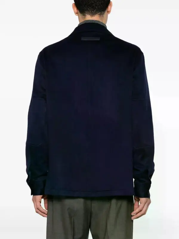 Zegna Alba Cashmere Shirt Jacket - Blue