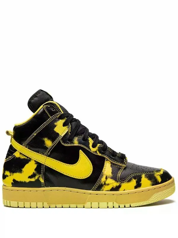 Nike Dunk High 1985 Sneakers With Acid Wash Detail - Black
