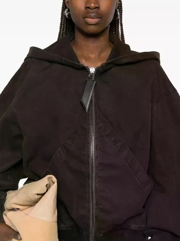 Attico Hooded Bomber Jacket