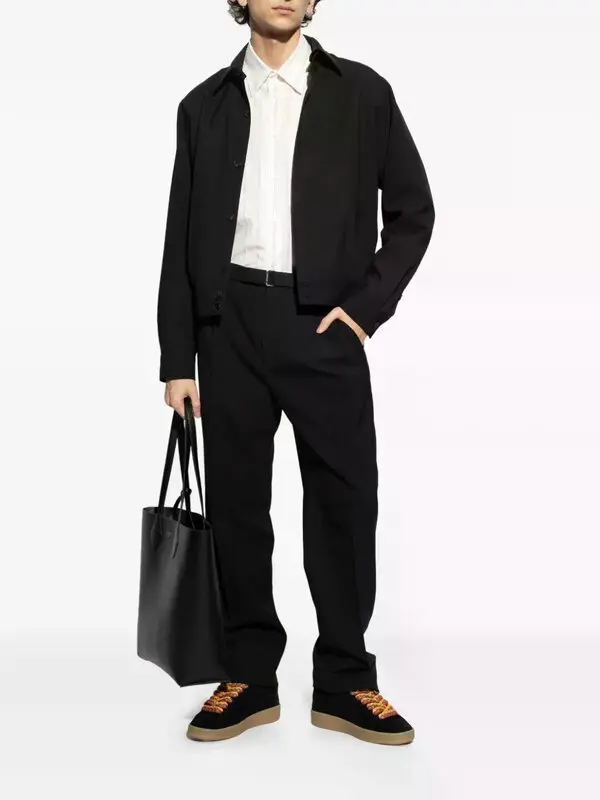 LANVIN Front Button Fastening Jacket With Logo Patch