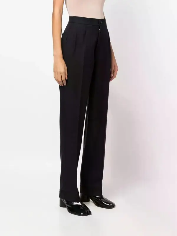 MAISON MARGIELA Tailored Wool Trousers With Signature Stitching