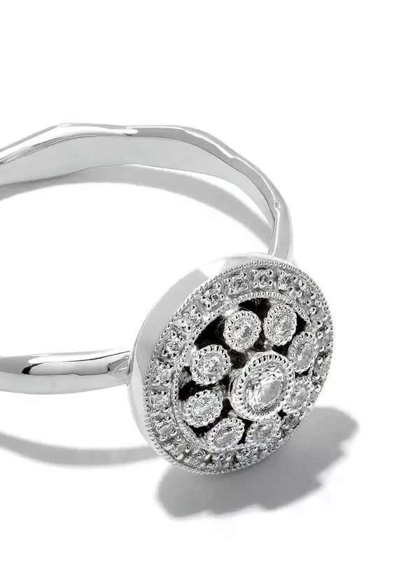 WOUTERS & HENDRIX 18kt White Gold Diamond Rosetta Ring