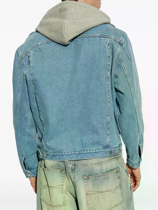 Vetements Denim Jacket With Drawstring Hood