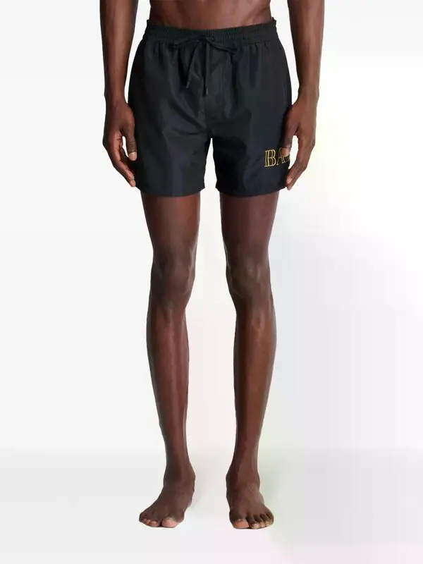 Balmain Logo-embroidered Swim Shorts