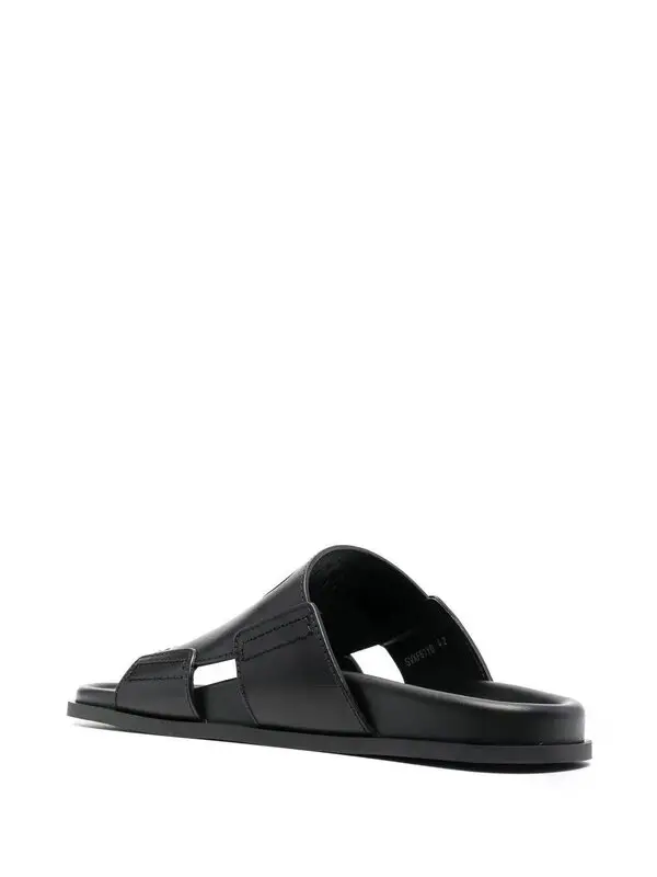 Valentino Garavani Vlogo Signature Leather Slide Sandals