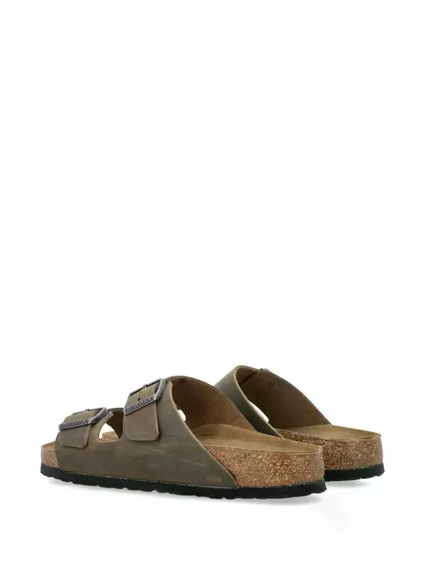 BIRKENSTOCK Arizona Oiled Leather Sandals - Green