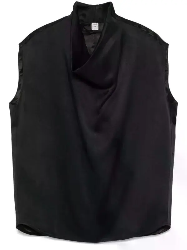 TOTEME Sleeveless Funnel-neck Blouse