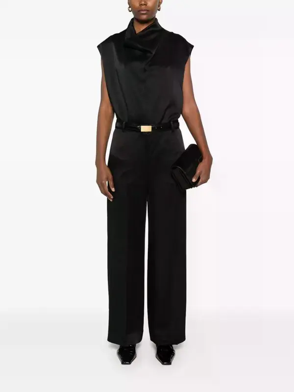 TOTEME Sleeveless Funnel-neck Blouse
