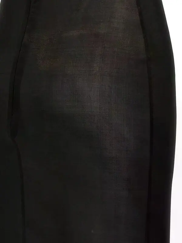 Magda Butrym Rear Zip Strapless Midi Dress