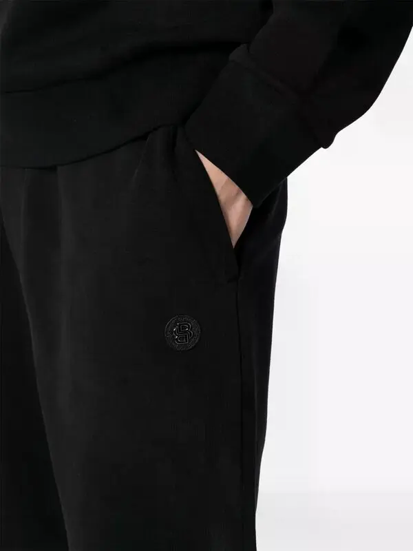 BOSS Logo-appliqué Track Pants - Black