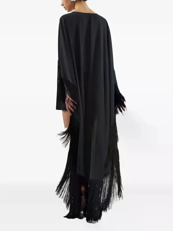 TALLER MARMO 1970 Dress With Fringe Detailing - Black
