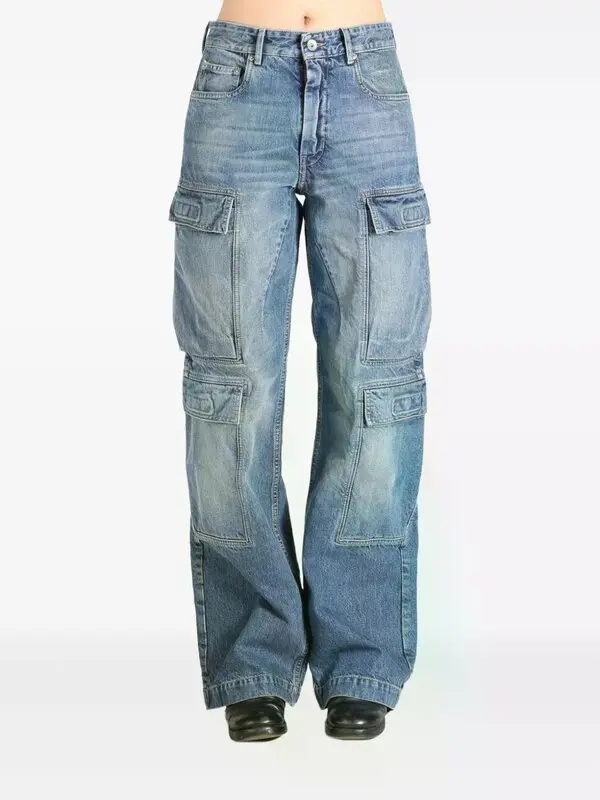 Rick Owens Indigo Cargo Jeans