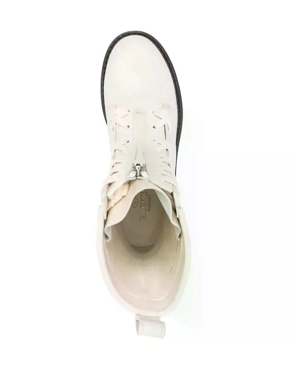Valentino Garavani Xcombat Leather Boots