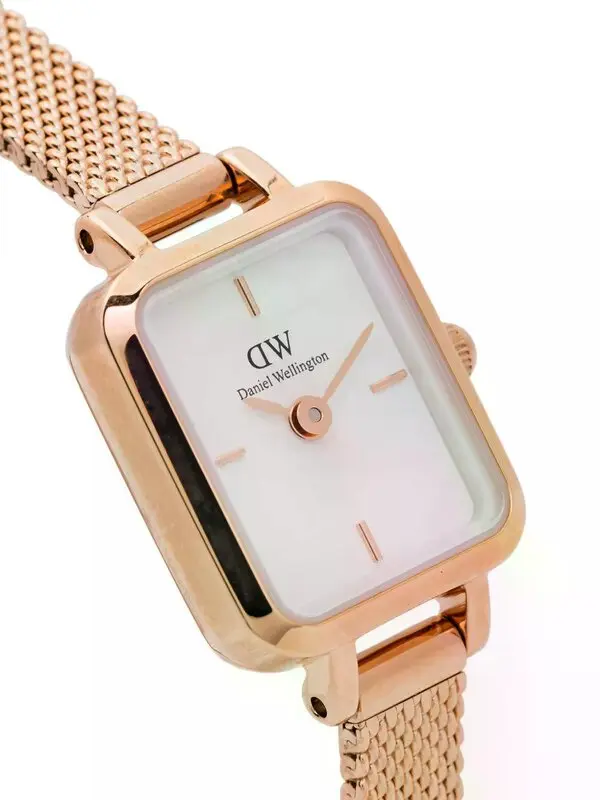 DANIEL WELLINGTON Quadro Mini Melrose Rose Gold Stainless Steel Watch