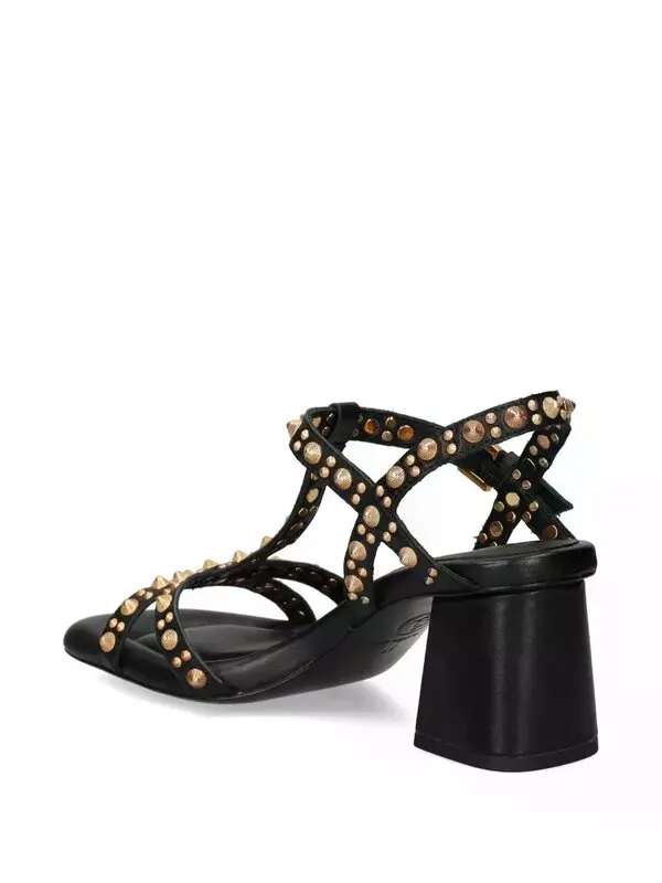 Ash Janice 65mm Studded Sandals - Black