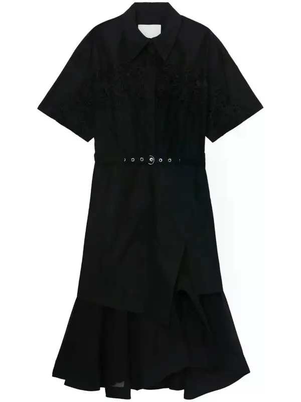 3.1 Phillip Lim Belted Midi Dress - Black