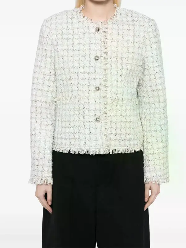 B+AB Raw Finish Tweed Jacket