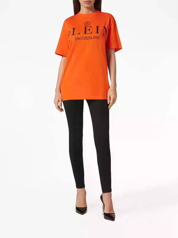 Philipp Plein Logo Print Cotton T-shirt