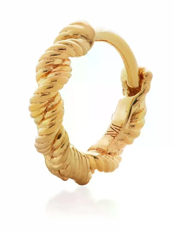 Monica Vinader Corda Huggie Earrings - Gold