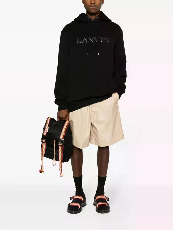 LANVIN Logo-appliqué Cotton Hoodie