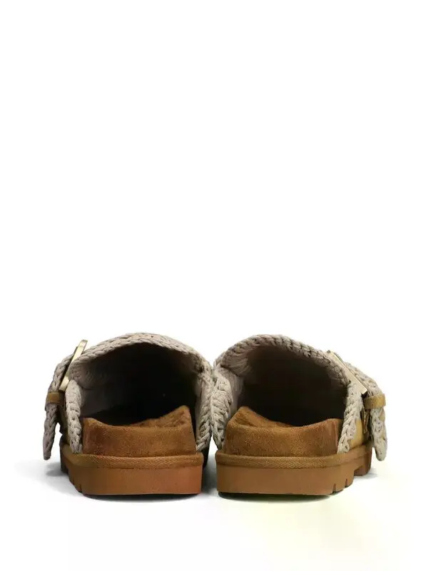 Mou Suede Double Buckle Mules