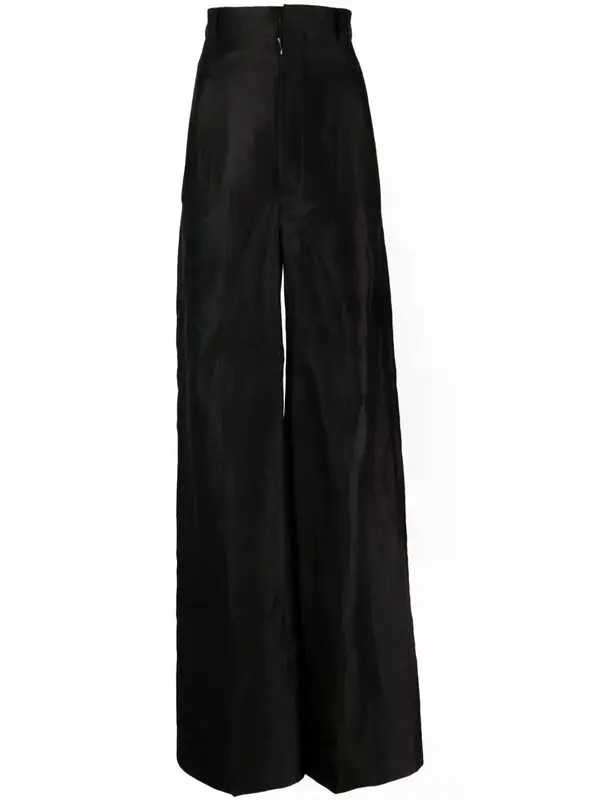 Rick Owens High-waist Wide-leg Trousers - Black