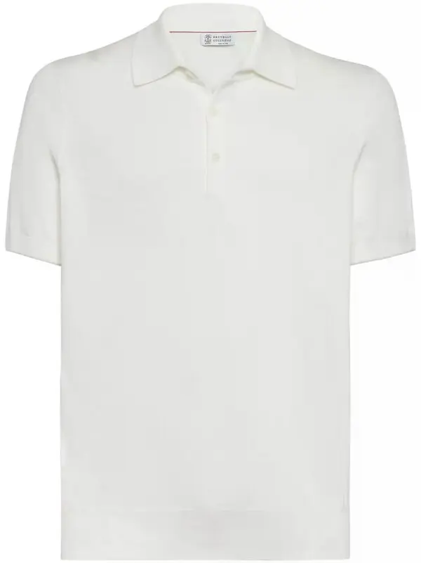 Brunello Cucinelli Plain Button Polo Shirt