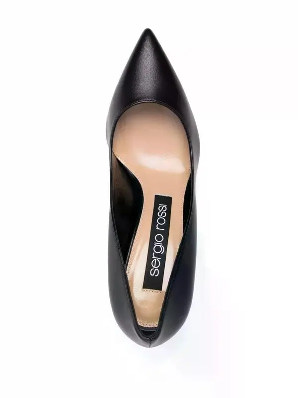 SERGIO ROSSI Godiva 75mm Polished-finish Pumps
