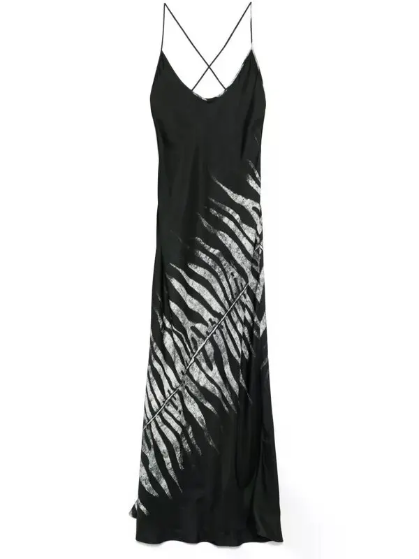 Roberto Cavalli Tiger Print Maxi Dress