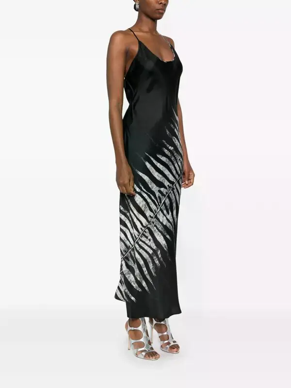 Roberto Cavalli Tiger Print Maxi Dress