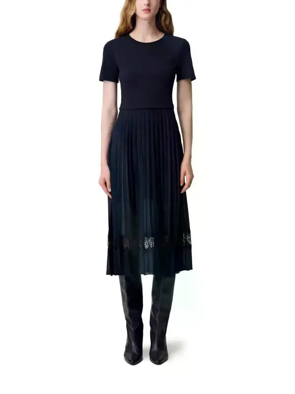 Claudie Pierlot Paneled Midi Dress