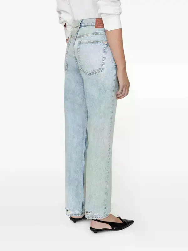 ANINE BING Bleached Ripped Jeans