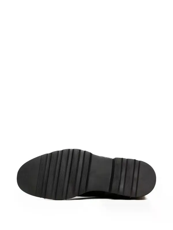 POCHE PARIS Leather Chelsea Boots With Lug Sole