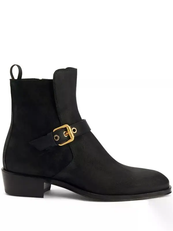 GIUSEPPE ZANOTTI 40mm Jhonny Leather Ankle Boots