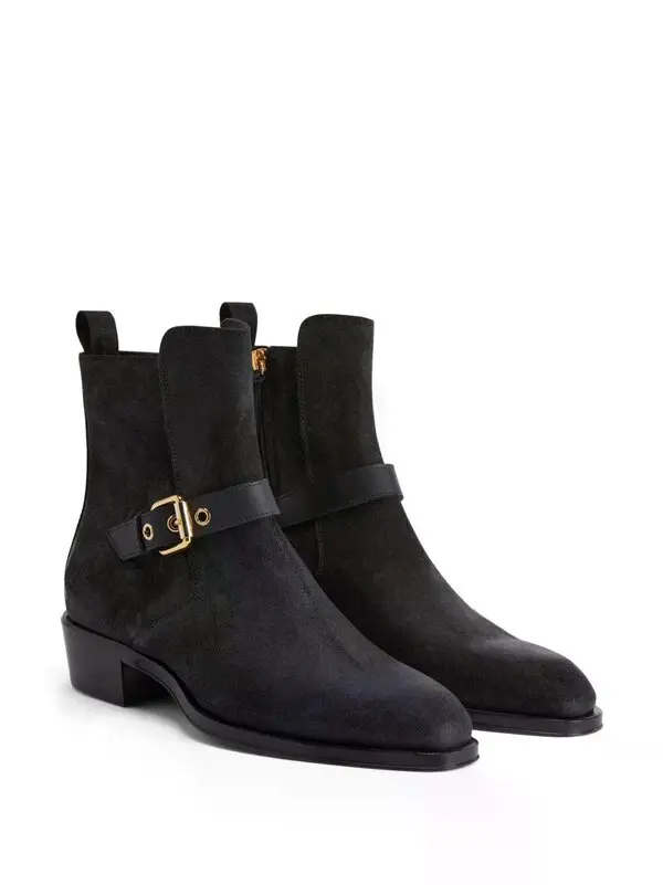 GIUSEPPE ZANOTTI 40mm Jhonny Leather Ankle Boots