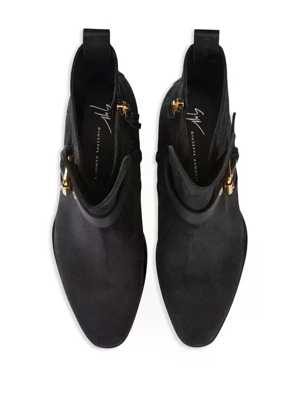 GIUSEPPE ZANOTTI 40mm Jhonny Leather Ankle Boots